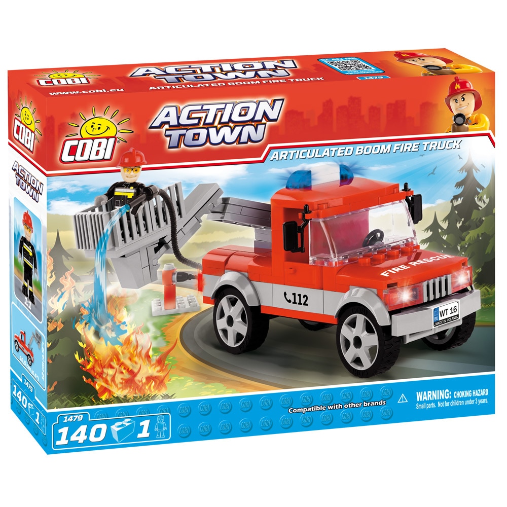 COBI Action Town 1479 Articulated Boom Fire Truck, 140 darabos - eMAG.hu