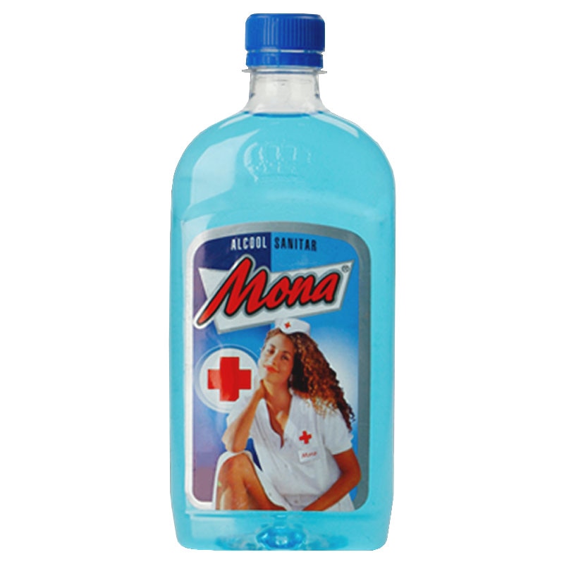 Set 12 bucati alcool sanitar Mona, flacon 200ml - eMAG.ro