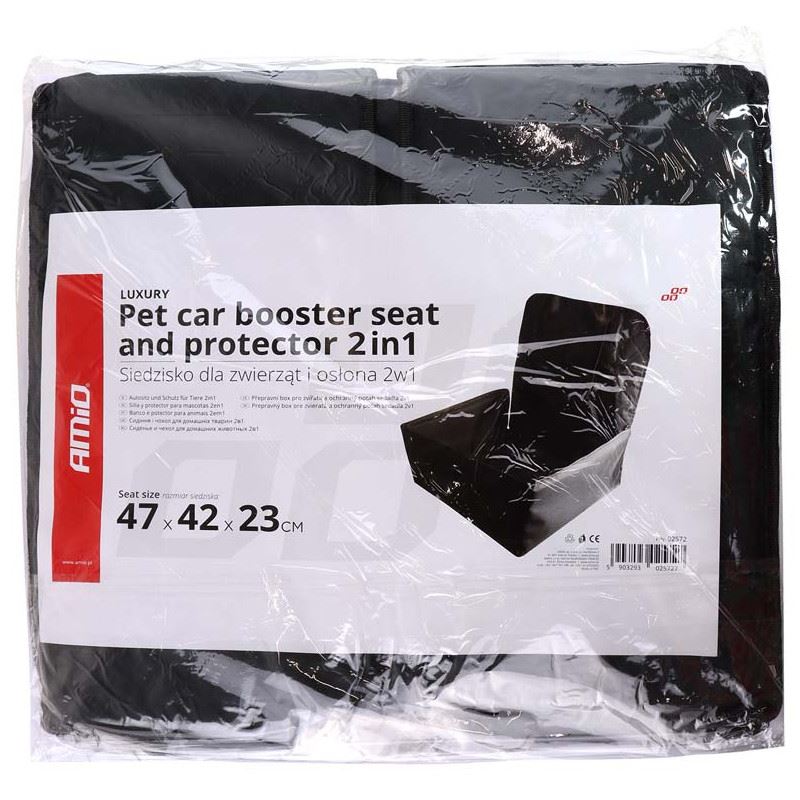 Scaun si husa auto pentru animale de companie, 47x42x23cm, 02572 Amio ...