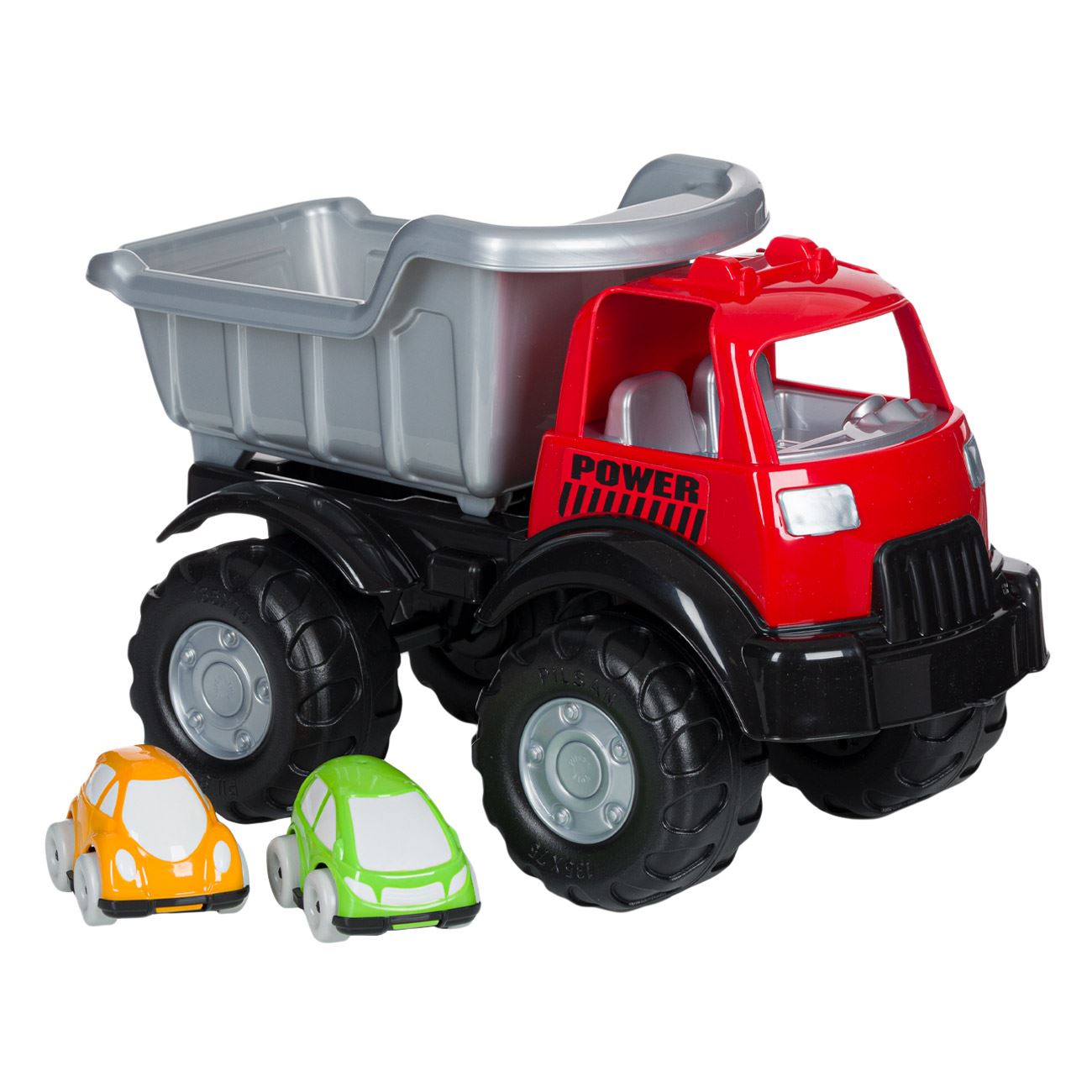 Set camion cu 2 masini, 49 cm, plastic - eMAG.ro
