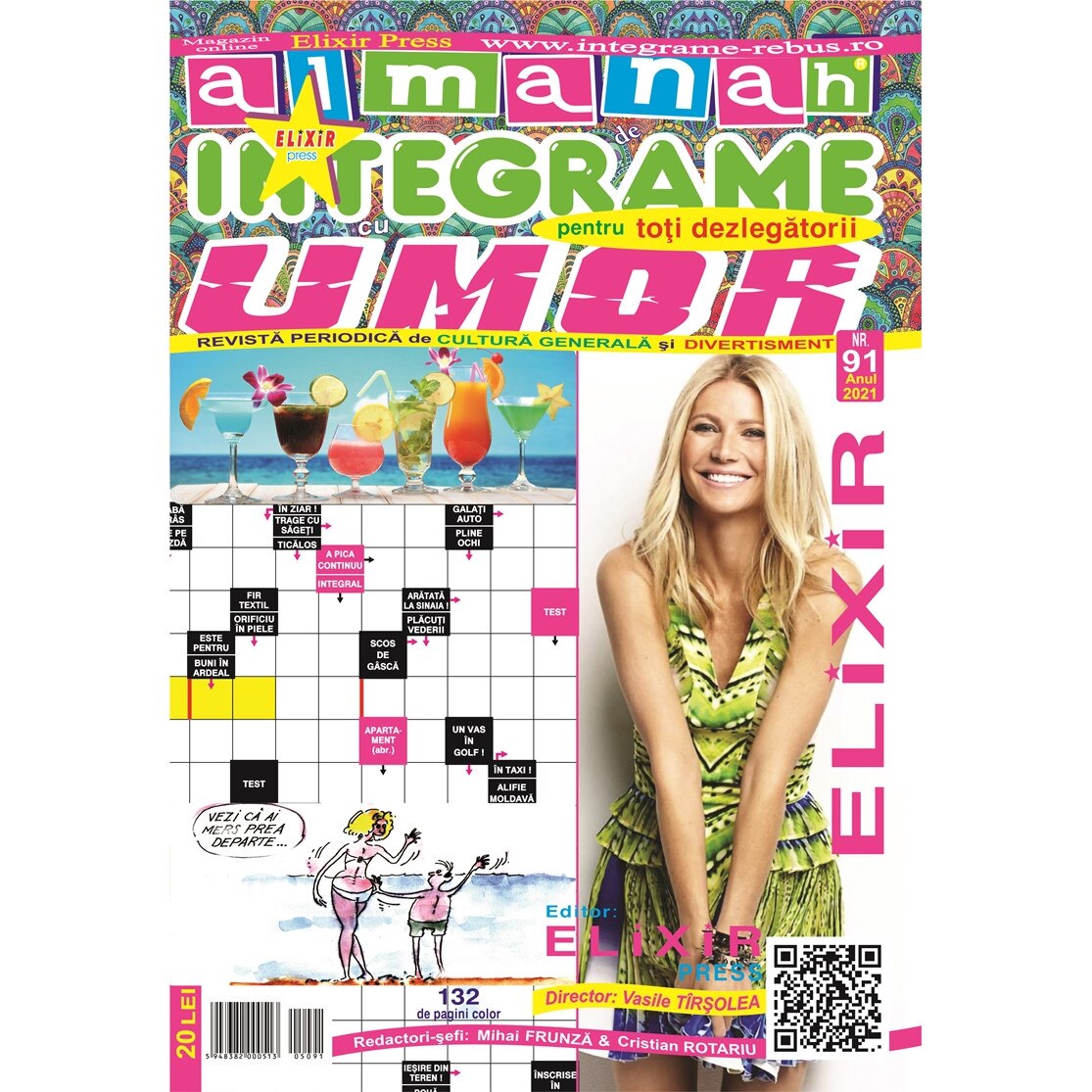 Almanah de integrame cu Umor nr. 91, 132 pagini - eMAG.ro