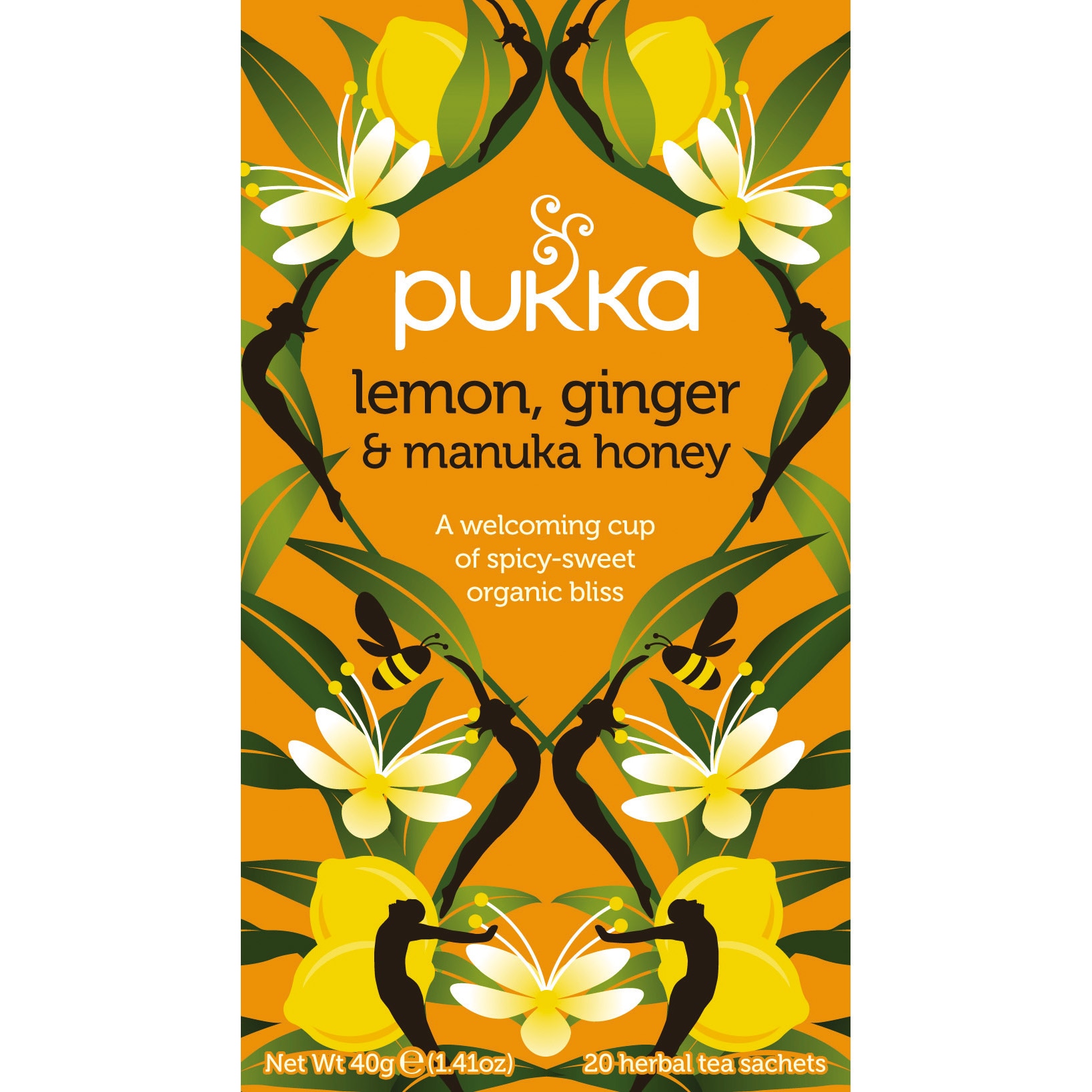Ceai Pukka Infusion, Lemon & Ginseng, 20 pliculete, 40 g - eMAG.ro
