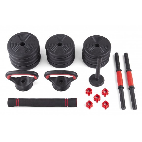 Set Gantera reglabila kettlebell FitTronic® 6 in 1 de 50 kg KF50, cu o multitudine de combinatii ...