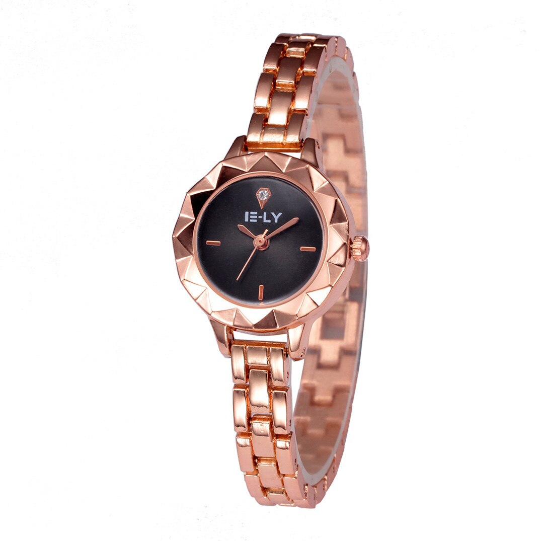 Ceas dama casual E-LY Ayna, rose gold-negru - eMAG.ro