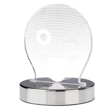 Veioza LED DacEnergy©, realizata din metal cromat, dispersorul din ...