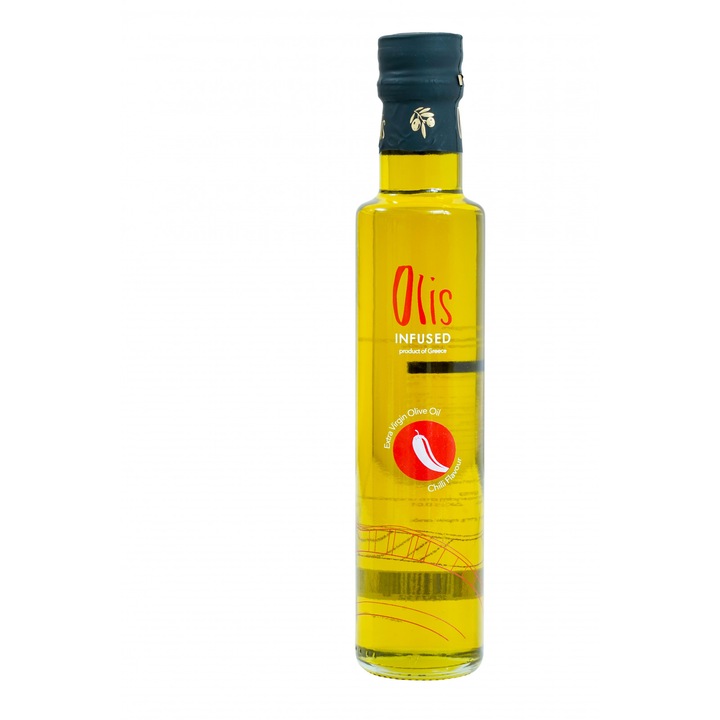 Ulei de masline extravirgin, Olis, infuzat cu chili, presare mecanica ...