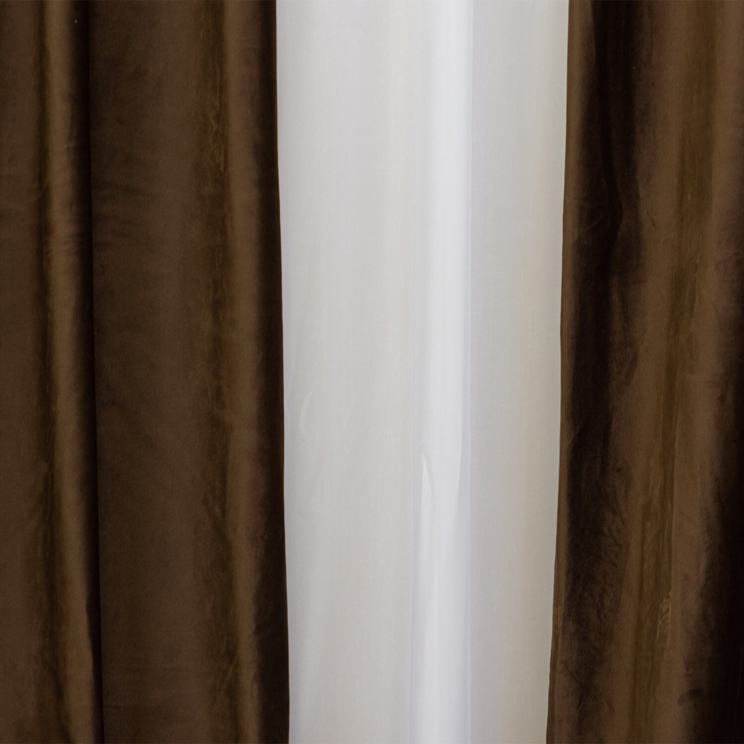 Set 2 draperii Hiko Comfy catifea maro 2x300x245cm, cu rejansa - eMAG.ro