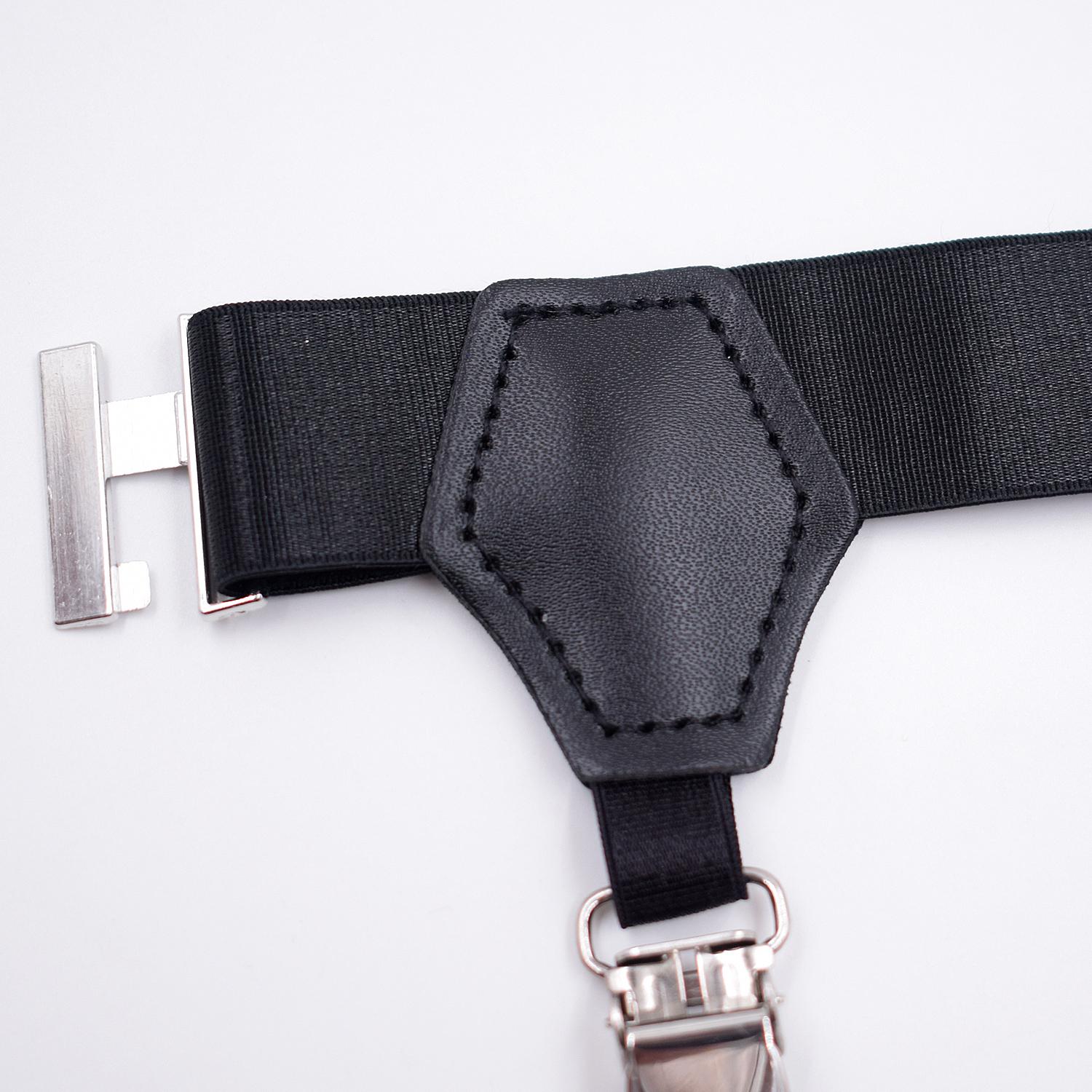 Bretele suspensor GOGOU, Poliester, 2.5cm, Negru - eMAG.ro