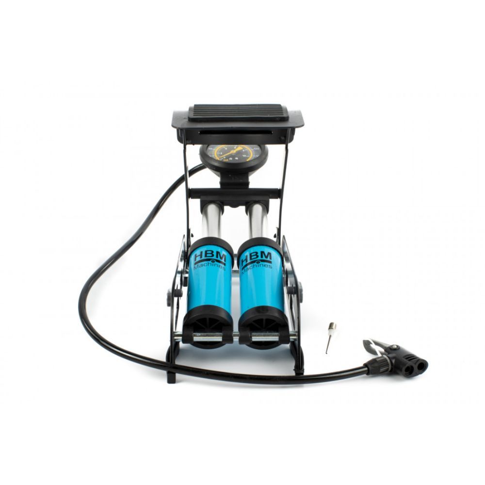 Pompa de picior, HBM, cu dublu cilindru pentru umflat roti, 8Bar - eMAG.ro