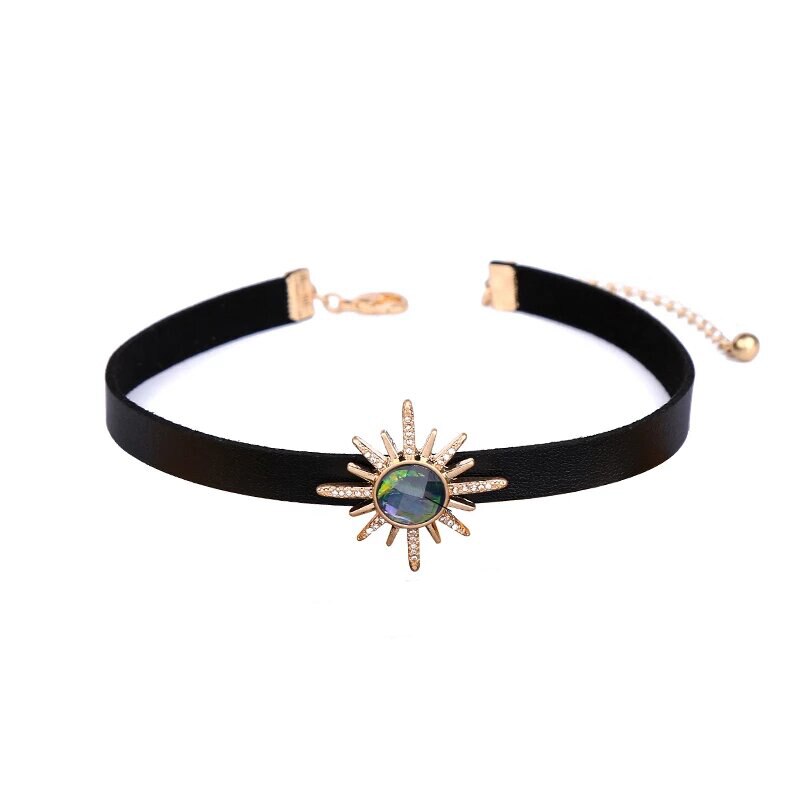 Lantisor Chocker Star, Visages, Auriu, Aliaj Metalic - eMAG.ro