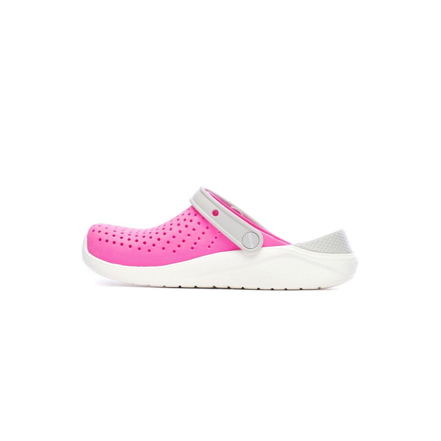 Saboti copii Crocs, LiteRide Clog Kids, Material sintetic, Roz - eMAG.ro