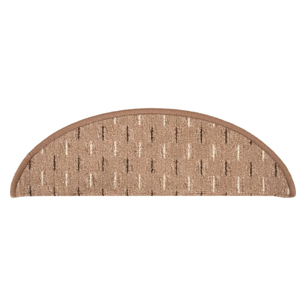 Set covorase pentru trepte scara vidaXL, 15 buc., maro, 56x17x3 cm, 2. ...