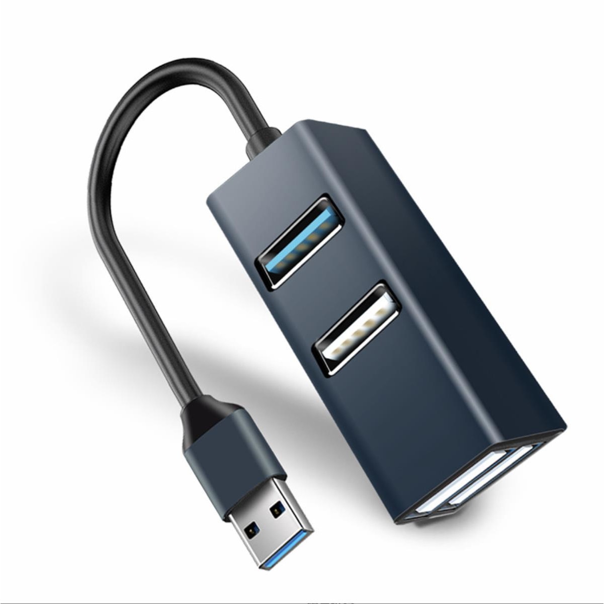 Hub USB 3.0 FAC, USB cu 4 porturi cu splitter USB de 5 Gbps, USB tip A ...