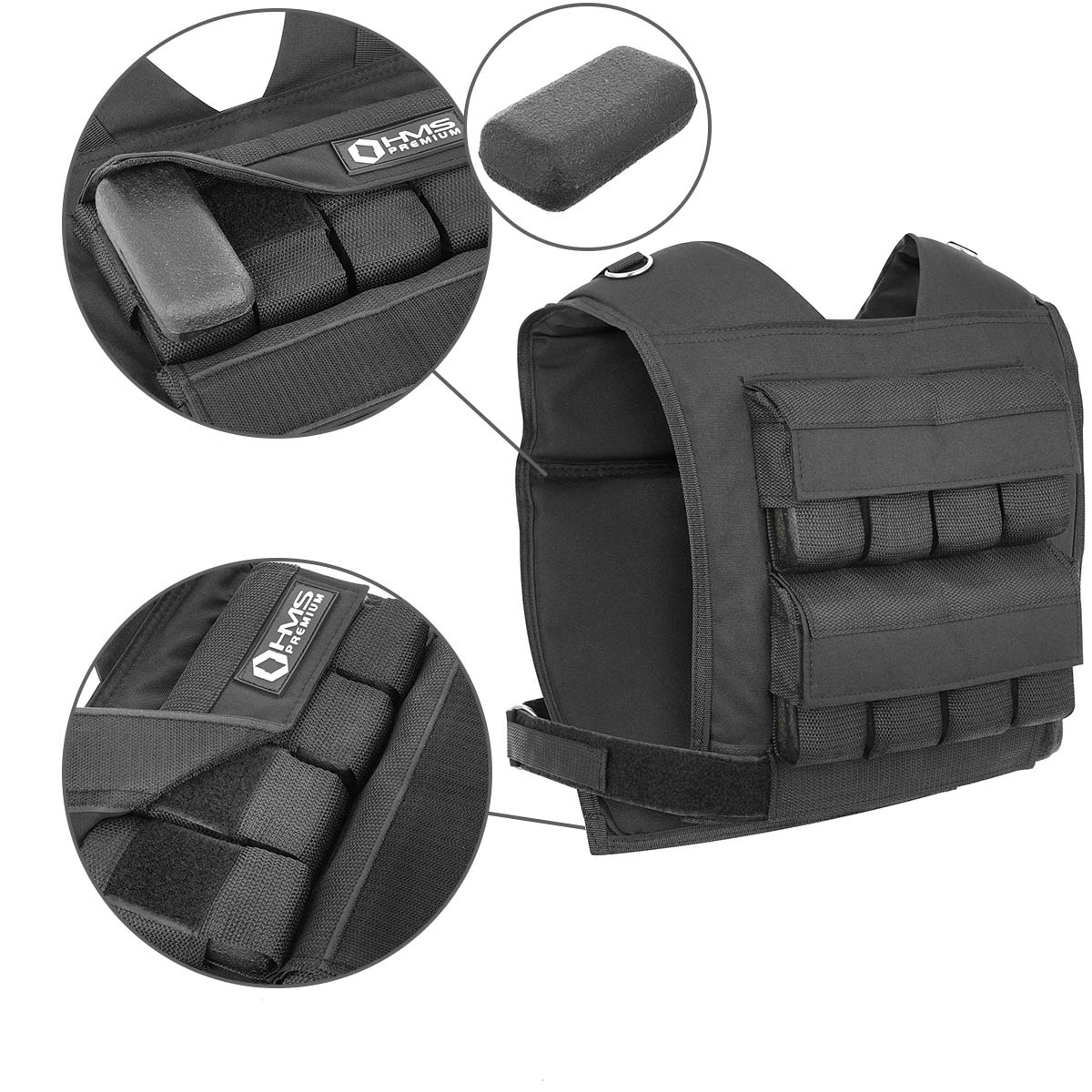 Vesta greutati HMS Premium, 16 KG, Negru - eMAG.ro