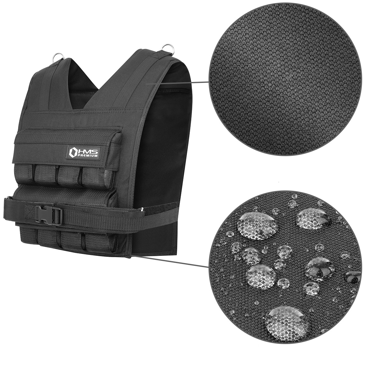 Vesta greutati HMS Premium, 16 KG, Negru - eMAG.ro