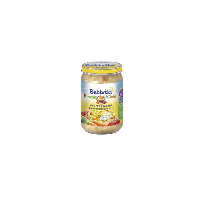 Mini macaroane cu pasta de legume, Bebivita, 250 g - eMAG.ro