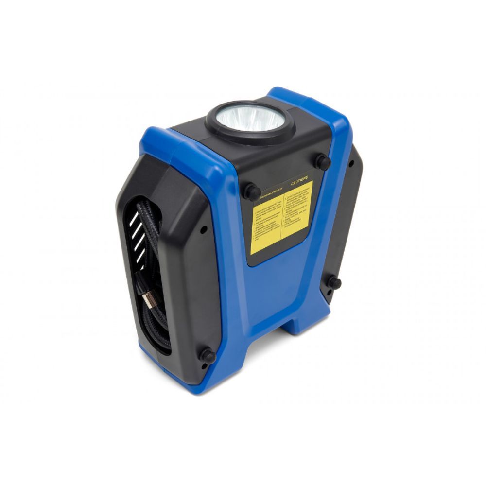 Compresor digital, HBM, portabil si reincarcabil, 12V, cu accesorii ...