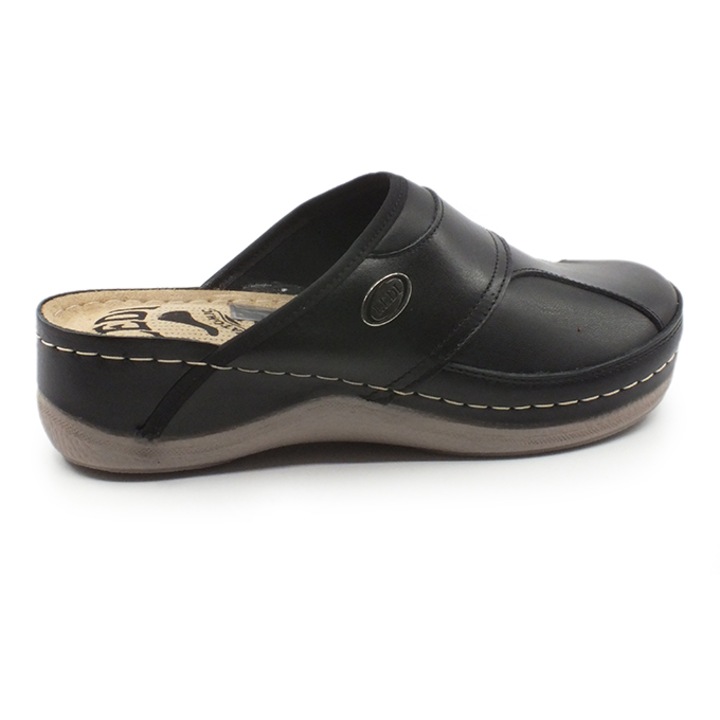 Saboti medicali dama, piele, ledi, negru, 38 - eMAG.ro