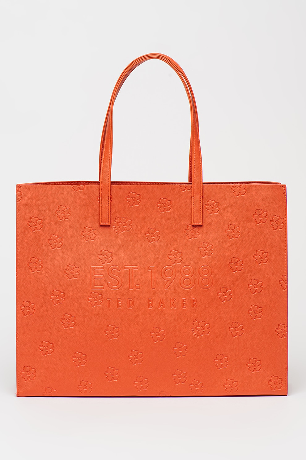 Ted Baker, Geanta shopper cu flori stantate Luelcon, Rosu - eMAG.ro