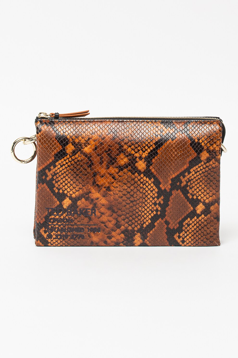 Ted Baker, Geanta crossbody cu model piele de reptila Darceys ...