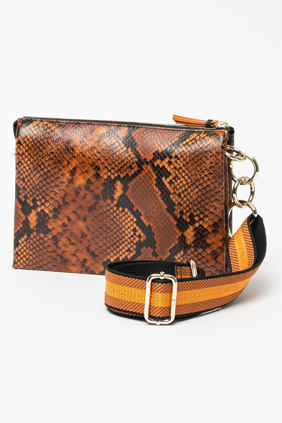 Ted Baker, Geanta crossbody cu model piele de reptila Darceys ...