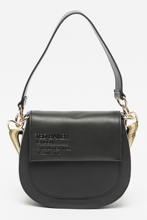 Ted Baker, Geanta crossbody de piele Darcell, Negru - eMAG.ro