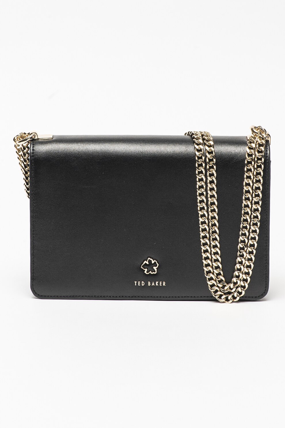 Ted Baker, Geanta crossbody de piele Jorjey, Negru - eMAG.ro