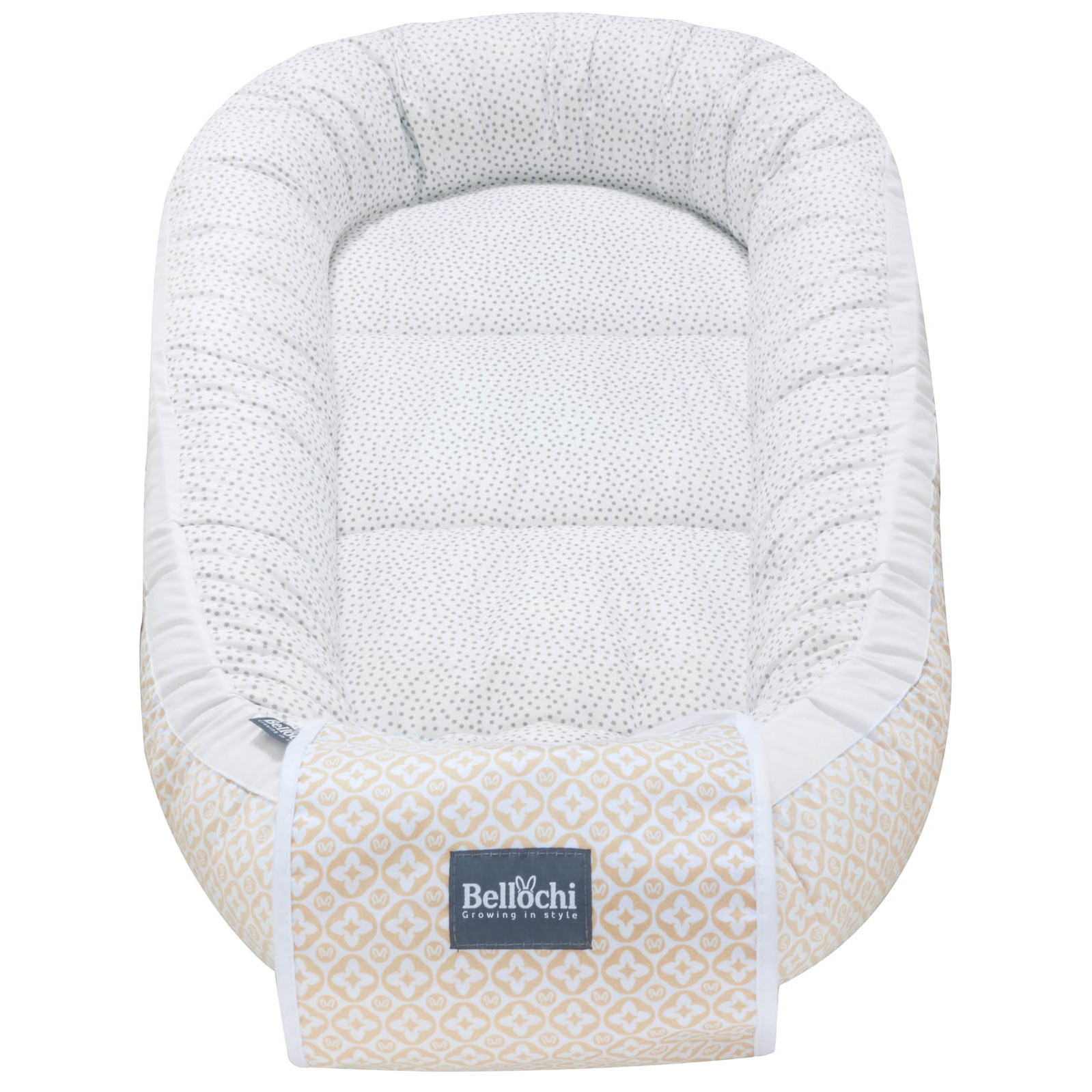 Set 5 piese Bellochi cosulet bebe, lenjerie, salteluta si perna bebe ...