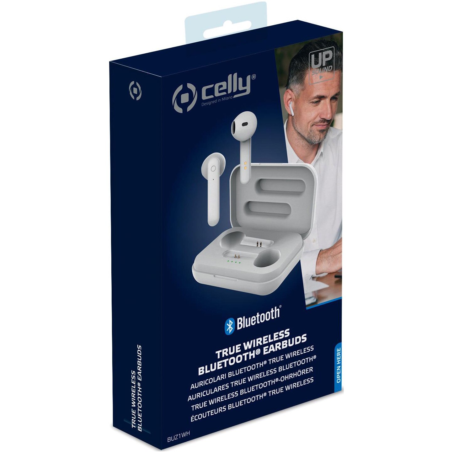 Casti In-Ear Celly Buds EarDrops BUZ1, Alb - eMAG.ro