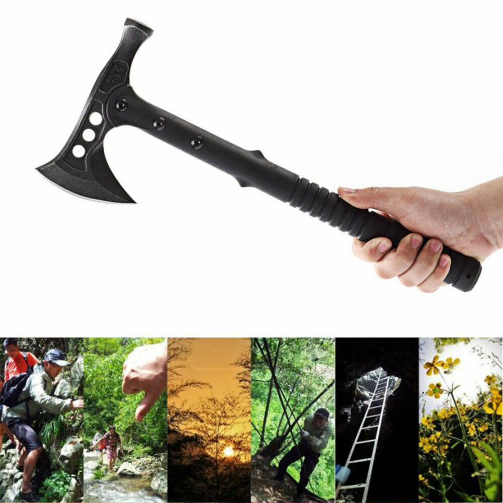 Topor tactic Tomahawk, Inox/Carbon, 40x16.5 cm, Negru - eMAG.ro