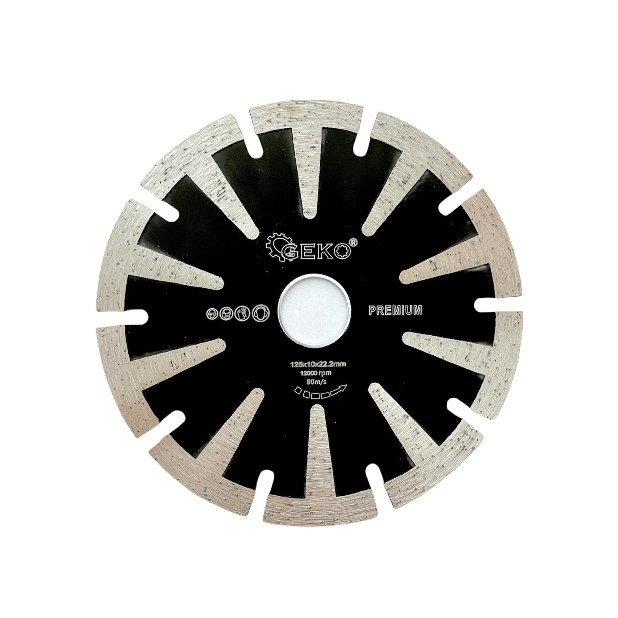 Disc taiere diamantat pentru taiat beton / piatra premium, 125 x 10 x ...