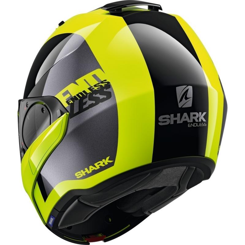 Casca Shark EVO-ES endless black/neon yellow M - eMAG.ro