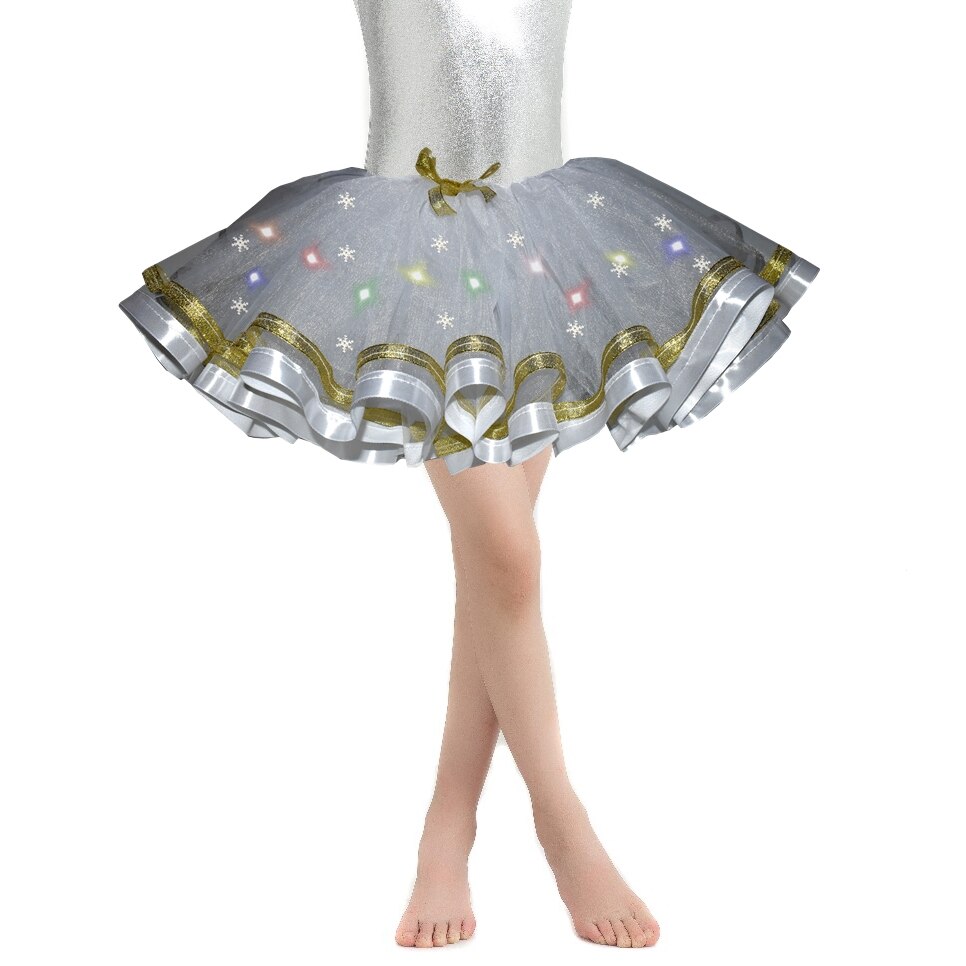 Fusta tutu ingeras cu luminite Costumix, 6-7 ani, 116-122cm, alb - eMAG.ro