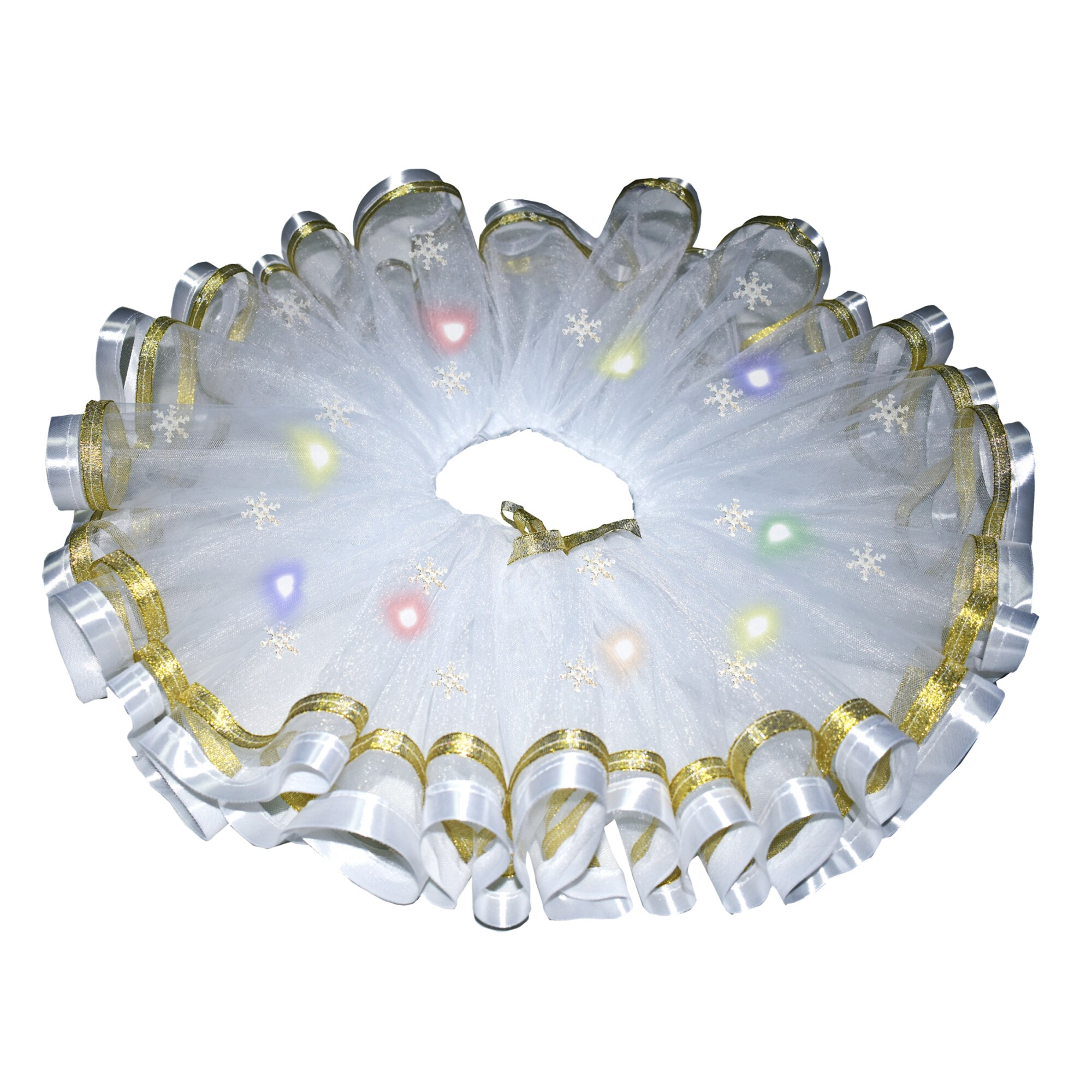 Fusta tutu ingeras cu luminite Costumix, 6-7 ani, 116-122cm, alb - eMAG.ro