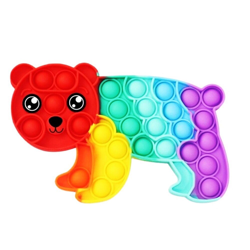 Zenuk® Panda Bear Pop It Toy - Fidget Toys, Антистрес, 28 мехурчета, 10 ...