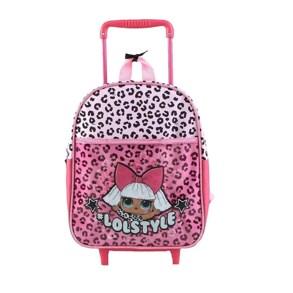 Troller, Lolstyle, animal print, roz, 25 x 10 x 34 cm - eMAG.ro