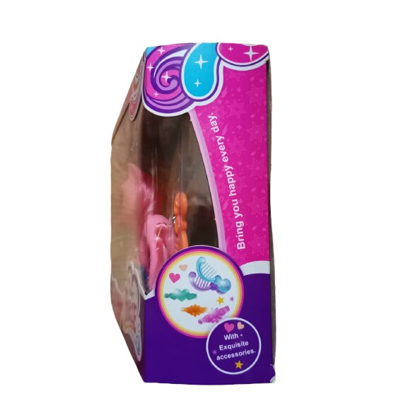 Set ponei roz cu 13 accesorii, funny horse - eMAG.ro