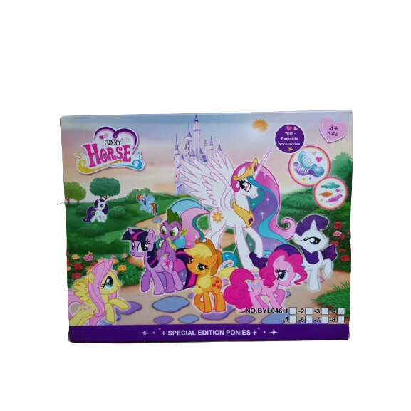 Set ponei roz cu 13 accesorii, funny horse - eMAG.ro