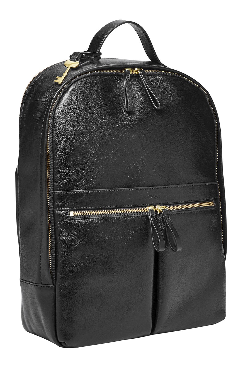 Fossil, Раница Tess от еко кожа с джоб за лаптоп, Черен - eMAG.bg