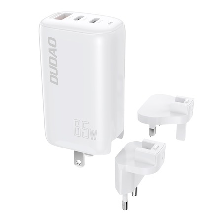Pyramid® utazási adapter töltő, 1 x USB, 2 x Type C, 65 W PD ...