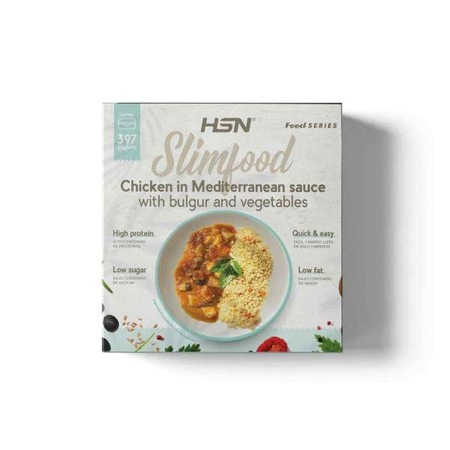 Pui in sos mediteranean cu bulgur si legume, Slimfood, HSN, 300 g - eMAG.ro