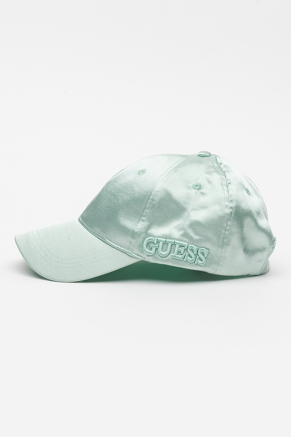 Guess, Sapca ajustabila cu logo brodat, Verde deschis, 57 CM - eMAG.ro