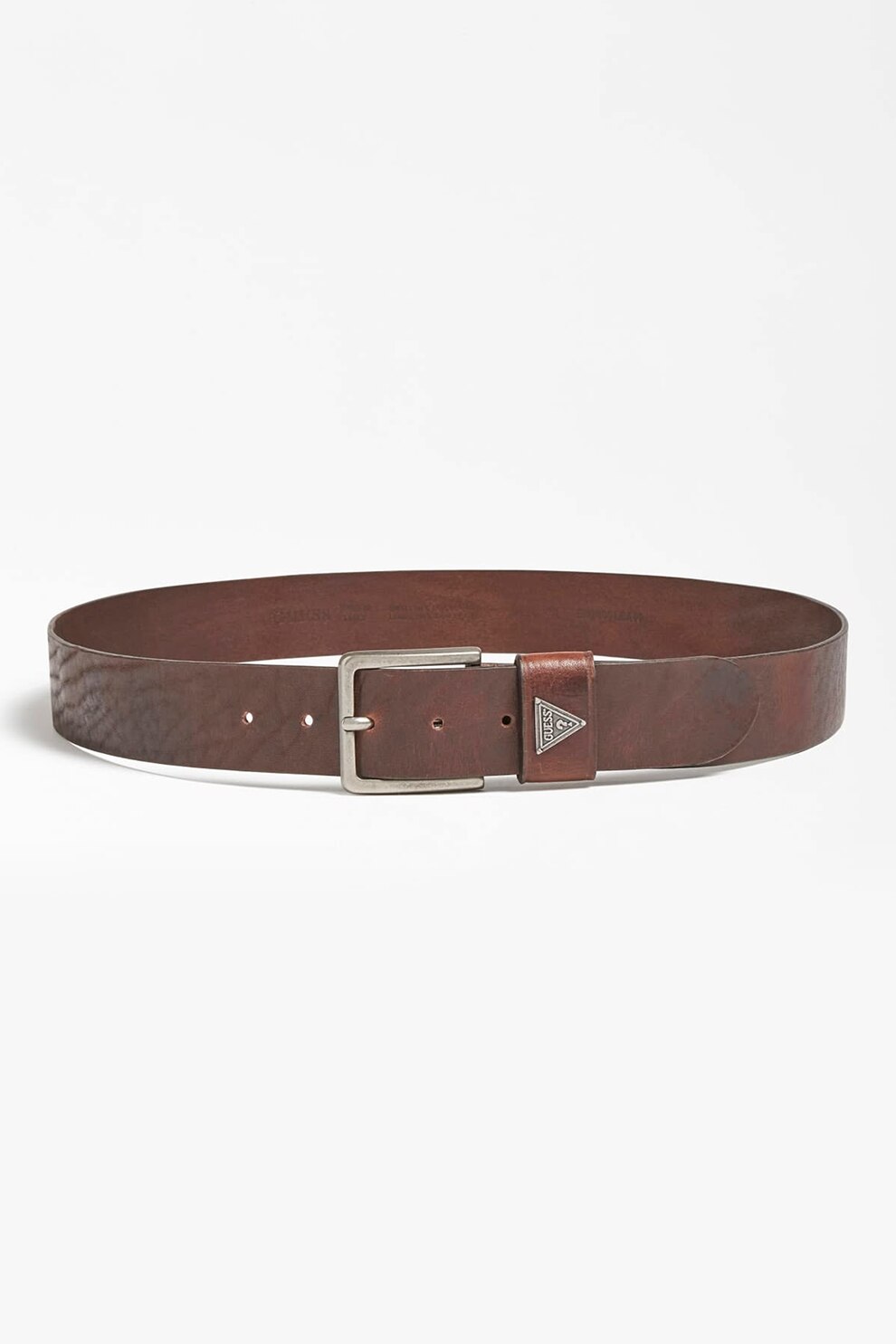 Guess, Curea din piele cu detaliu logo, Coniac, 105 CM Standard - eMAG.ro