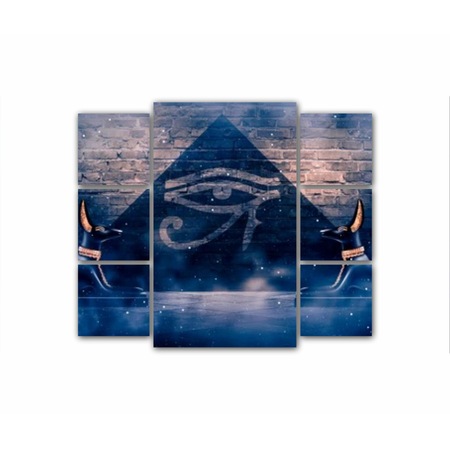 Set 7 Tablouri Multicanvas, Anubis - Zeul Mortilor 601, Tipar UV direct ...