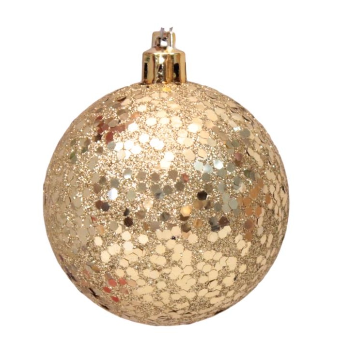 Set 30 globuri ,7cm, aurii - eMAG.ro