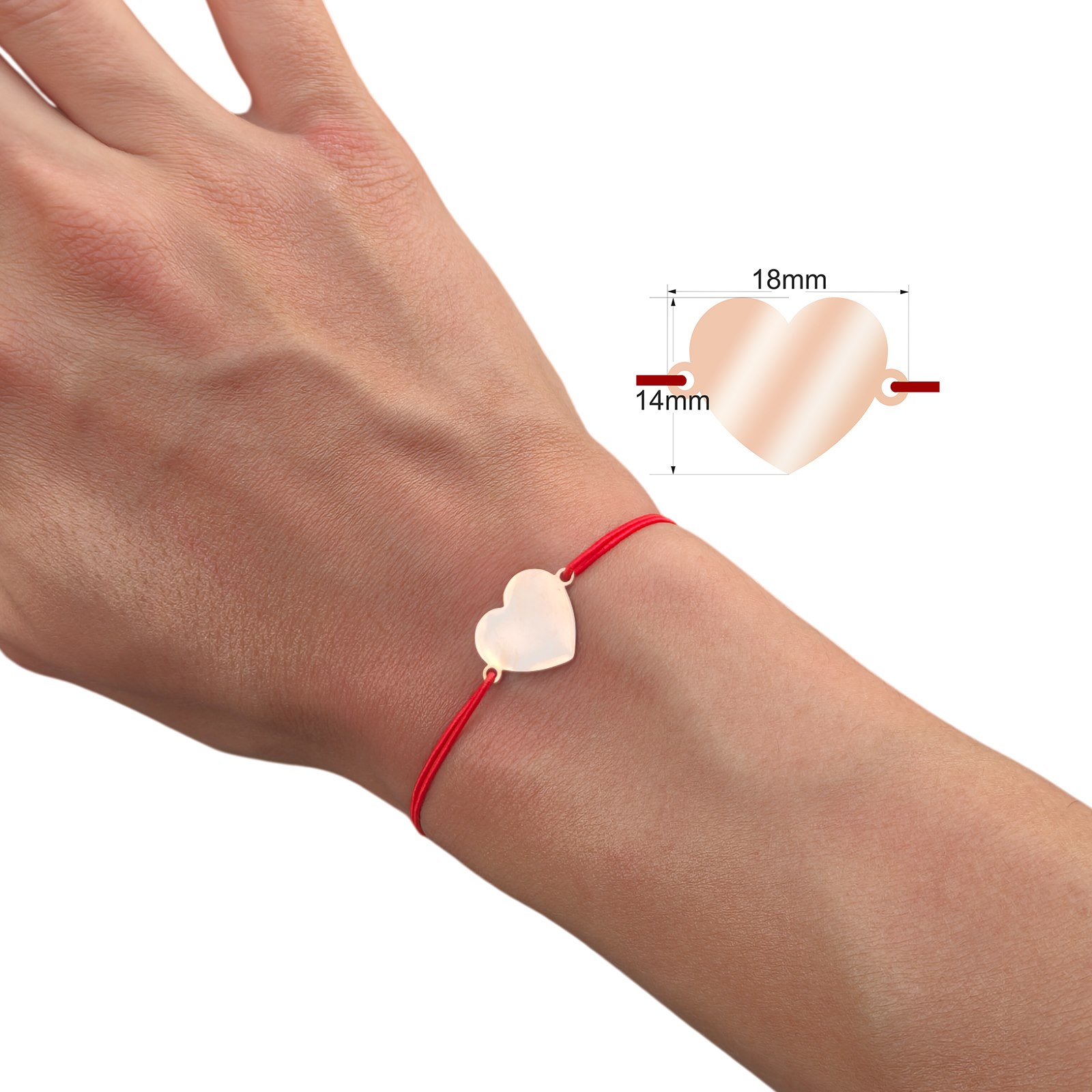 Martisor Bratara Inox Inima Rose Gold Litera Q - eMAG.ro