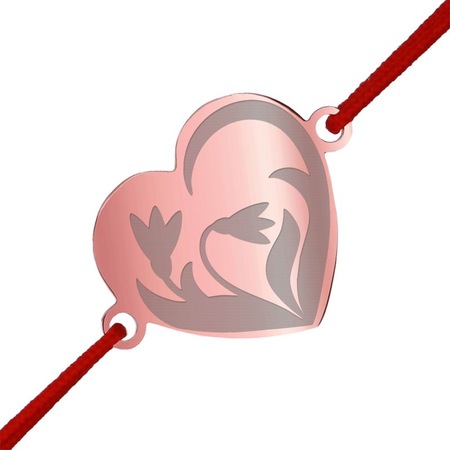 Martisor Bratara Inox Inima Rose Gold Cei mai frumosi Ghiocei - eMAG.ro