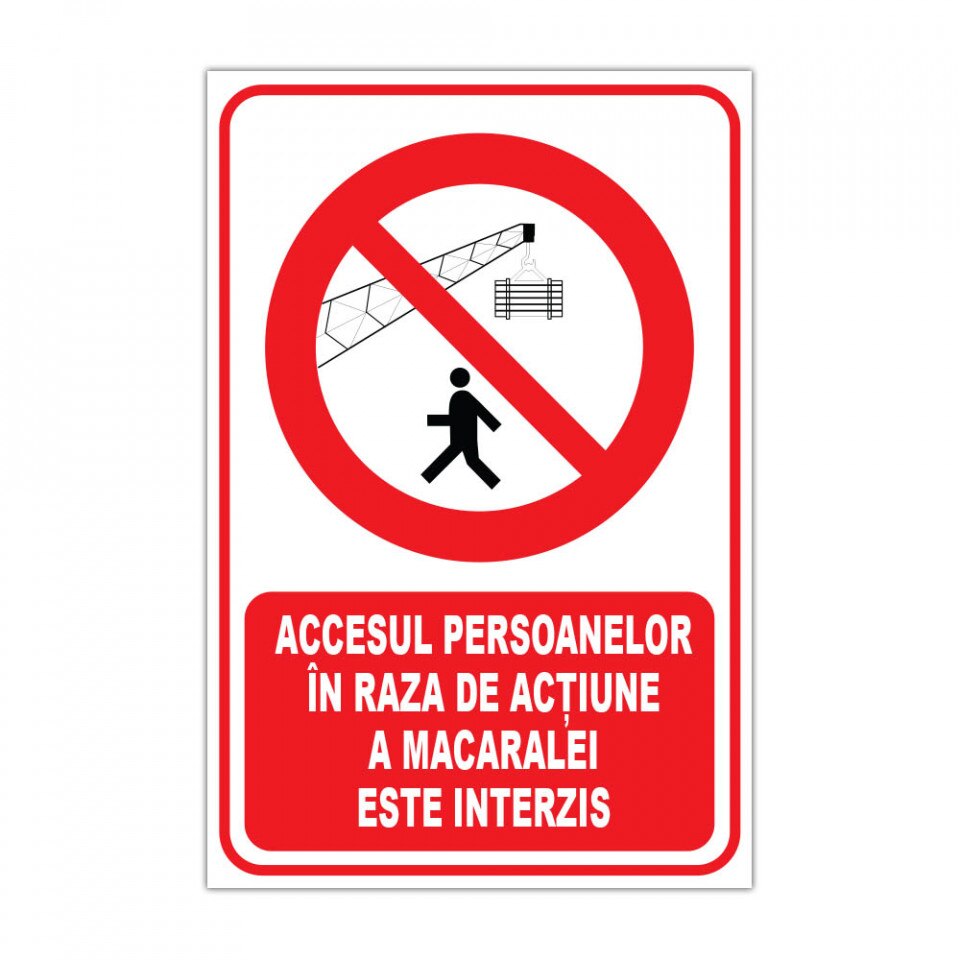 Indicator Interzicere, Stickermania, Interzis accesul in raza de ...