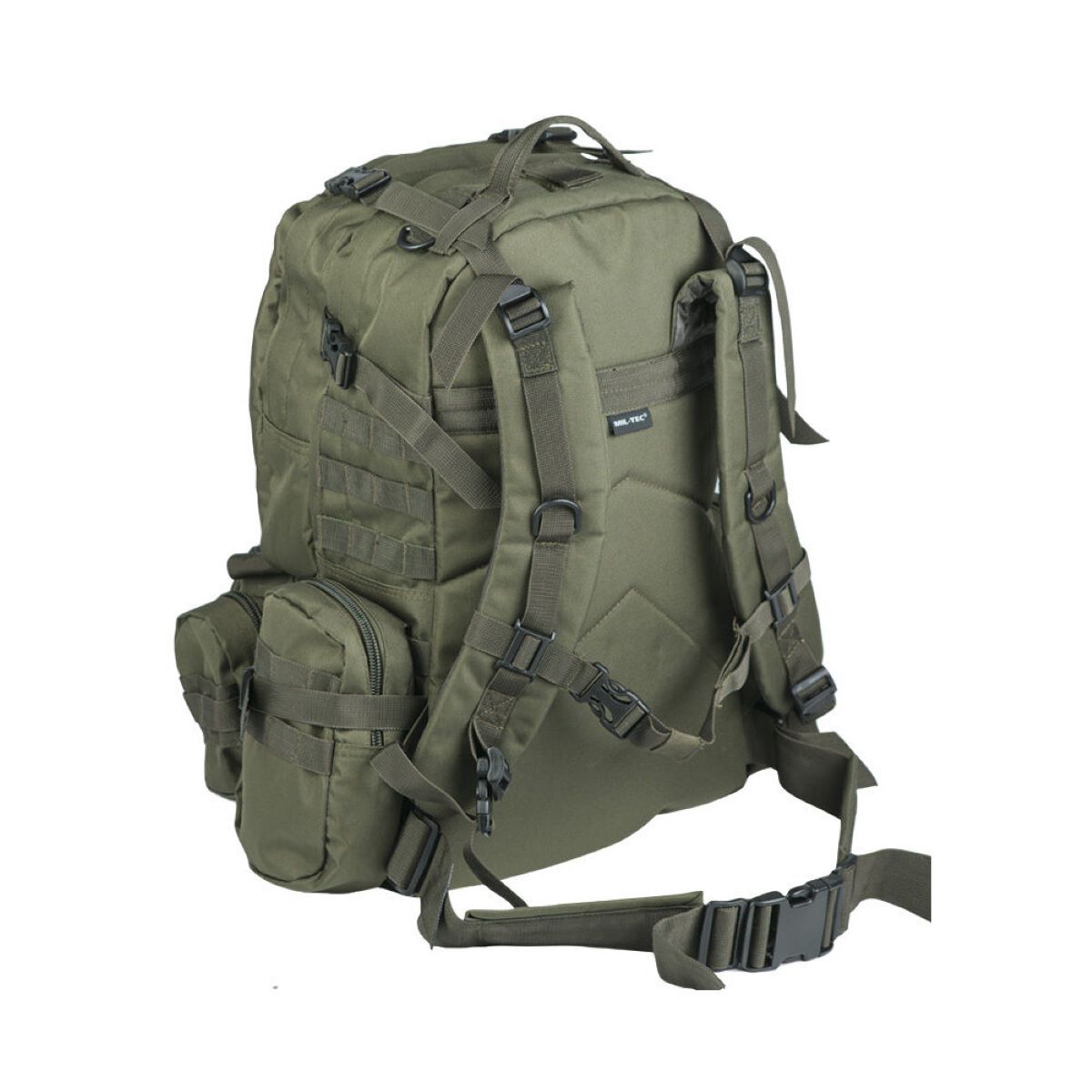 Rucsac militar cu bretele reglabile, army, verde poliester 600D, 45L ...