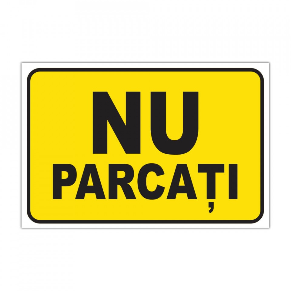 Indicator Parcare, Stickermania, Nu parcati, 20x30 cm, placuta metalica ...